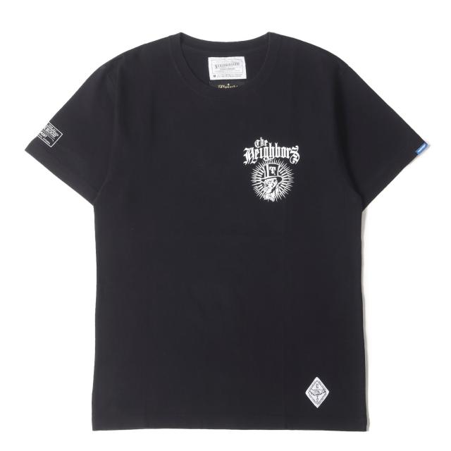 NEIGHBORHOOD ネイバーフッド Tシャツ ブラック 黒 サイズ:M | TRIPLE ACE CLUB グラフィック プリント クルーネックTシャツ (NHTA. VATOS / C-TEE. SS) | トップス カットソー 半袖【メンズ】【中古】【K4544】