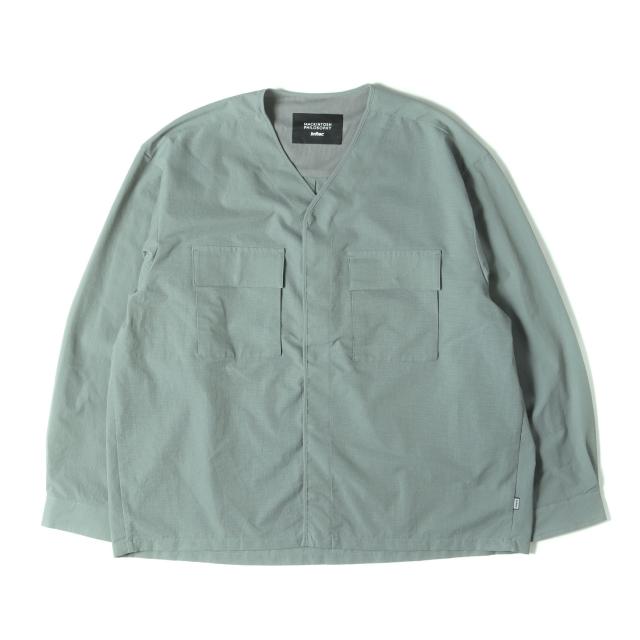 MACKINTOSH PHILOSOPHY マッキントッシュ フィロソフィー カーディガン ライトグリーン サイズ:52 | 24SS ダブルポケット ブリテック ドットリップストップ カーディガン (BR054) | トップス 羽織り【メンズ】【中古】【美品】【K4544】