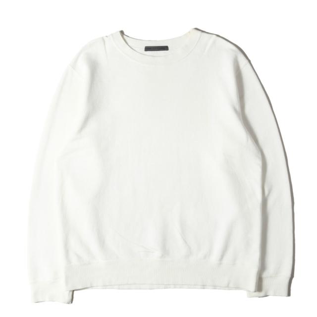 SOPHNET ソフネット スウェット ホワイト 白 サイズ:L | 23AW コットン/カシミヤ クルーネック スウェットシャツ (COTTON CASHMERE CREWNECK SWEAT) | トップス トレーナー【メンズ】【中古】【K4547】