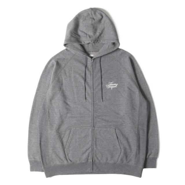 SEQUEL シークエル パーカー グレー サイズ:XL | 24SS ブランドロゴ ジップ スウェットパーカー (ZIP HOODIE) | トップス フーディー【メンズ】【中古】【K4547】