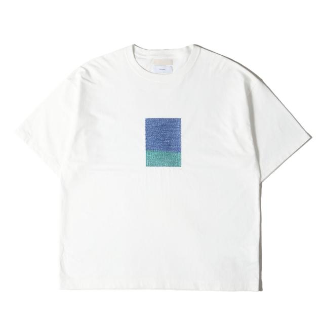 YOKE ヨーク Tシャツ ホワイト 白 サイズ:3 | Graphpaper 刺繍 クルーネック Tシャツ (GRAPHPAPER EMBROIDERED T-SHIRT YK22SS0341CS-GP) | 日本製 | トップス カットソー 半袖【メンズ】【中古】【美品】【K4547】