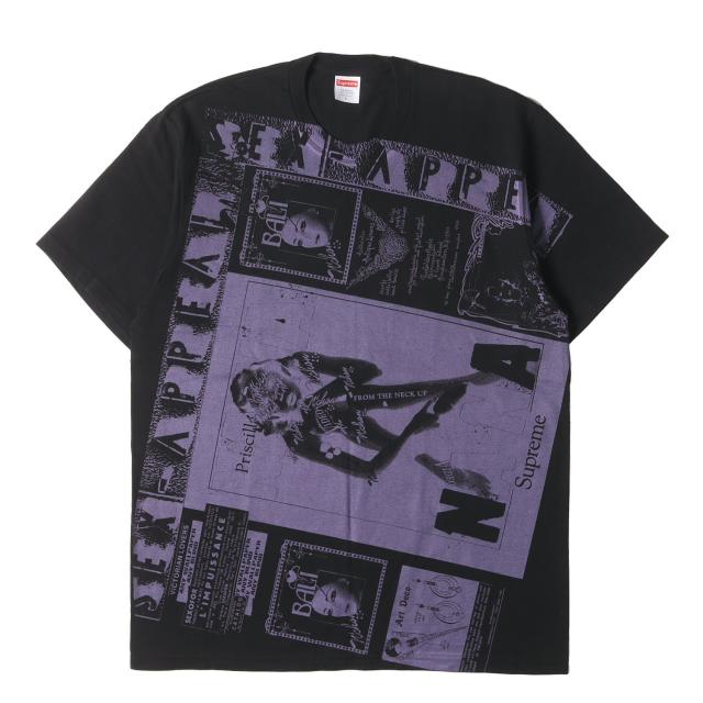Supreme シュプリーム Tシャツ サイズ:L / 24SS コラージュ グラフィック クルーネック Tシャツ (Collage Tee) / ブラック 黒 / トップス カットソー 半袖【メンズ】【中古】【美品】【K4429】