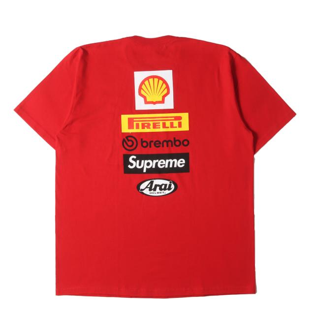 Supreme シュプリーム Tシャツ サイズ:XL / 24SS Ducati 5ネーム ロゴ クルーネック Tシャツ (Logo Tee) / レッド / トップス カットソー 半袖 / コラボ【メンズ】【K4429】