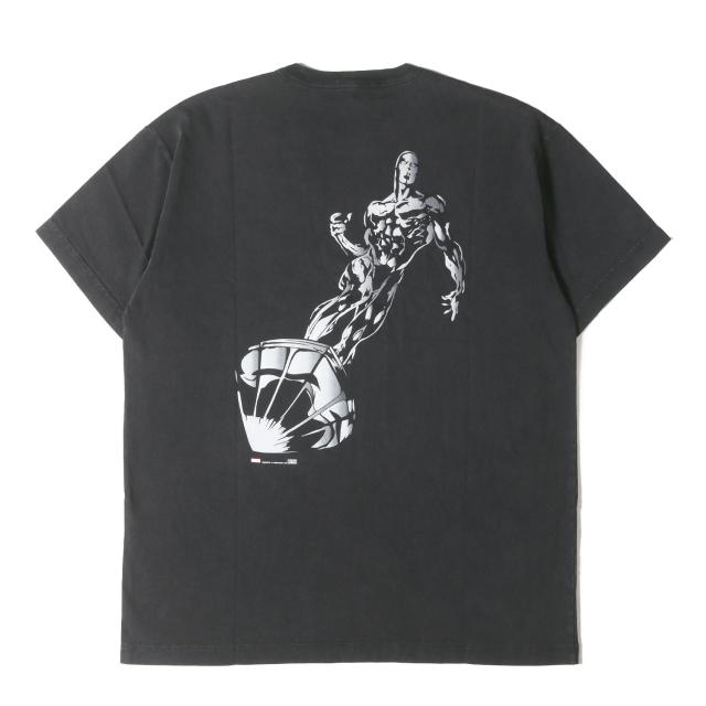 KITH NYC キス ニューヨークシティー Tシャツ ブラック 黒 サイズ:M | 24SS MARVEL ヴィンテージ加工 シルバーサーファー クルーネック Tシャツ (Silver Surfer Vintage Tee) | トップス カットソー 半袖 | コラボ【メンズ】【K4549】