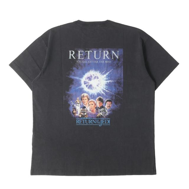 KITH NYC キス ニューヨークシティー Tシャツ  ブラック 黒 サイズ:M | 23SS STAR WARS ヴィンテージ加工 ジェダイの帰還 ポスター Tシャツ (Return Of The Jedi Poster Vintage Tee) | トップス カットソー 半袖 | コラボ【メンズ】【K4549】