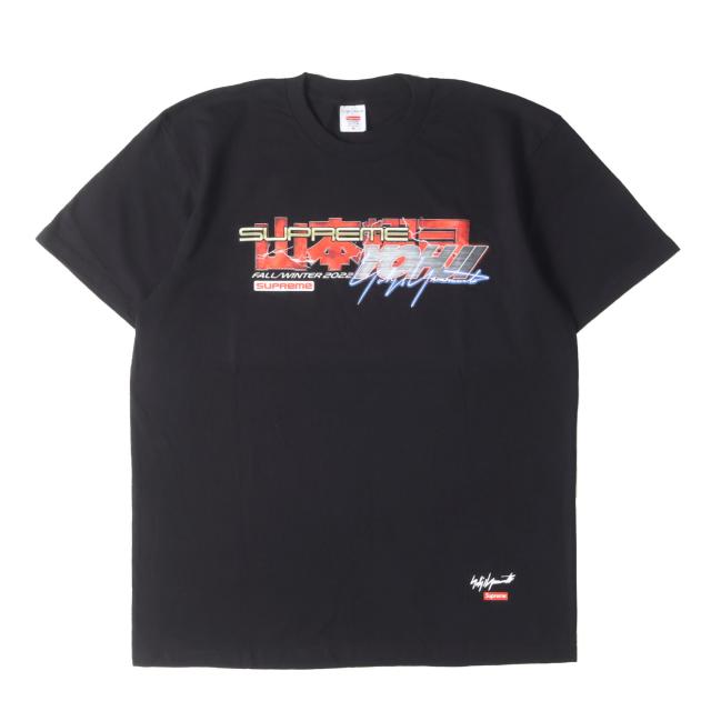 Supreme シュプリーム Tシャツ ブラック 黒 サイズ:M | 22AW Yohji Yamamoto 鉄拳パロディーロゴ クルーネックTシャツ (Game Tee) | トップス カットソー 半袖 | コラボ【メンズ】【K4549】