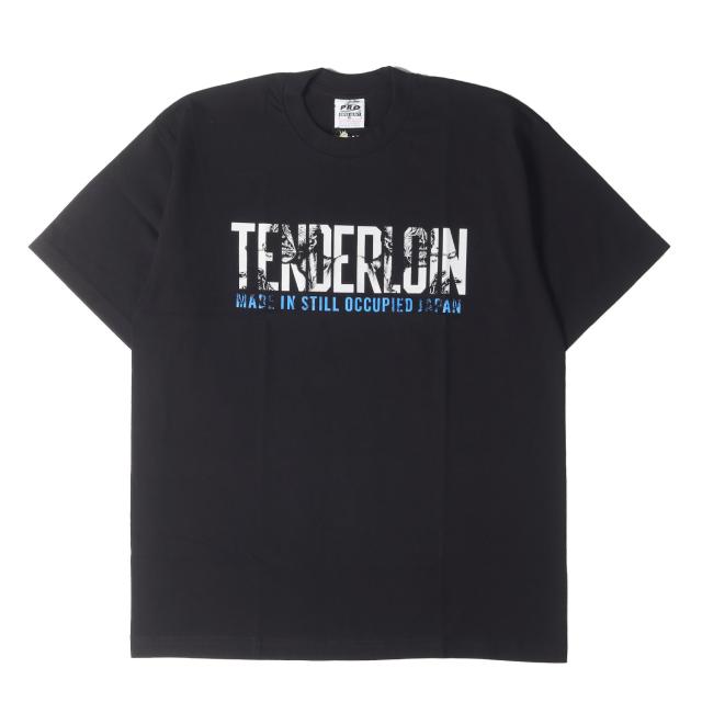 TENDERLOIN テンダーロイン Tシャツ ブラック 黒 サイズ:XL | ブランドロゴグラフィック ヘビーウエイト クルーネック Tシャツ (TEE QB) | トップス カットソー 半袖【メンズ】【K4549】