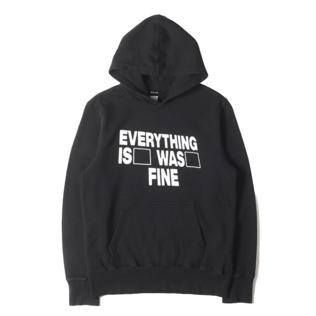 Ksubi スビ パーカー ブラック 黒 サイズ:S | グラフィック ロゴ スウェット パーカー (5000006964 600012) | 裏毛 | トップス フーディー プルオーバー【メンズ】【中古】【K4549】