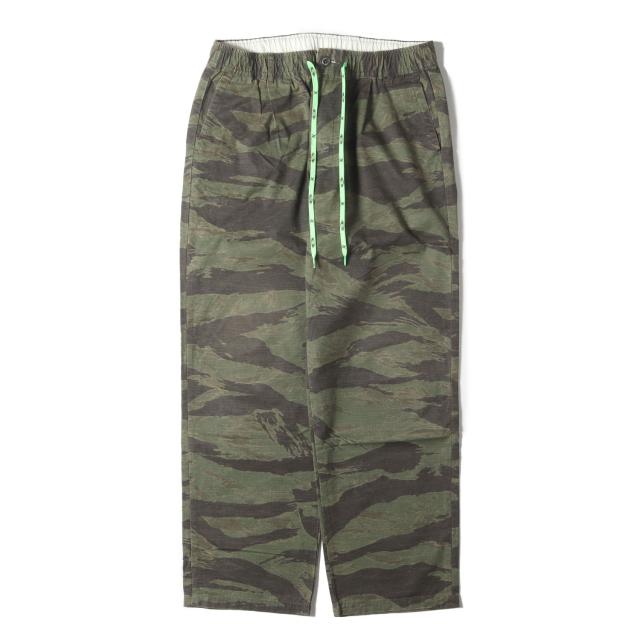 CHALLENGER チャレンジャー サイズ:L | タイガーカモ リップストップ イージーパンツ (TIGER CAMO EASY PANTS) 迷彩 | ボトムス ズボン【メンズ】【中古】【K4550】
