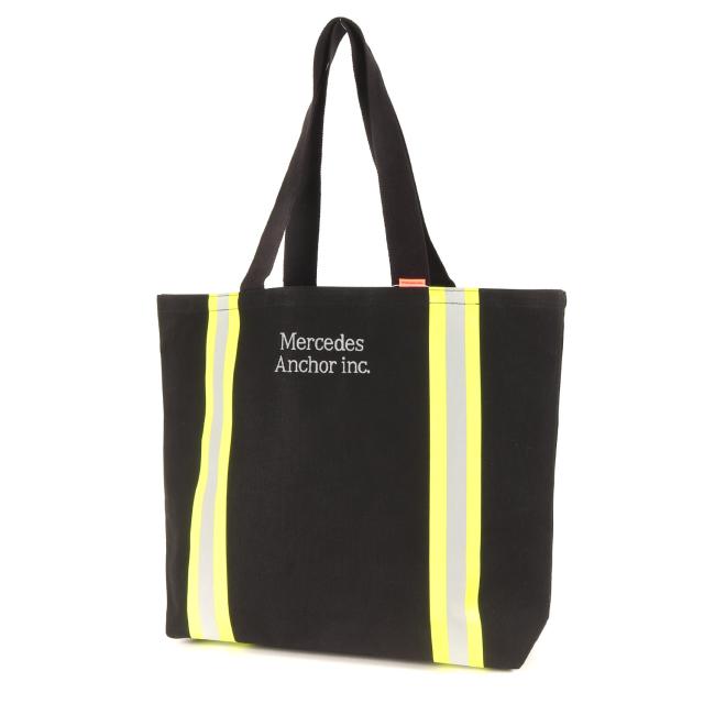 MERCEDES ANCHOR INC メルセデスアンカーインク バッグ ブラック 黒 | リフレクターライン キャンバス トートバッグ | ブランド カバン【メンズ】【K4550】