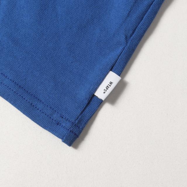 WTAPS ダブルタップス Tシャツ ブルー サイズ:M | MIN-NANO クロス