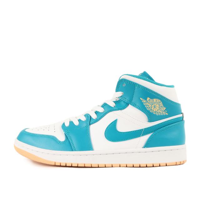 NIKE ナイキ サイズ:US9(27.0cm) | AIR JORDAN 1 MID AQUATONE (DQ8426-400) | エアジョーダン1 ミッド | アクアトーン セレッシャルゴールド | ミドルカット スニーカー シューズ 靴【メンズ】【中古】【美品】【K4551】