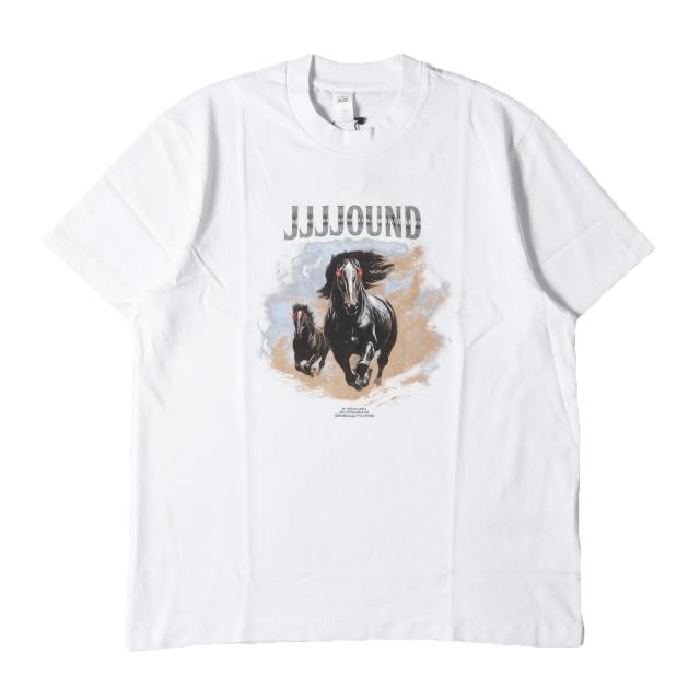 Levis リーバイス Tシャツ サイズ:L 24AW JJJJound グラフィック プリント クルーネックTシャツ ホワイト 白 トップス カットソー 半袖 コラボ【メンズ】【K4307】