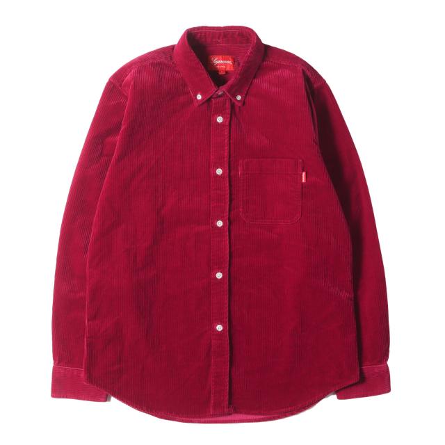 Supreme シュプリーム シャツ マゼンタ サイズ:S | 太畝コーデュロイ ボタンダウンシャツ (Heavy Corduroy Shirt) | トップス カジュアルシャツ 長袖【メンズ】【中古】【美品】【K4552】