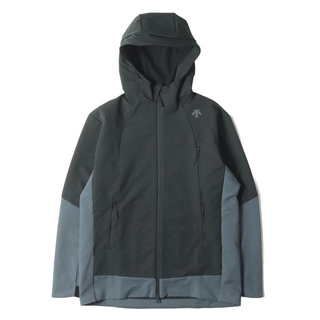 DESCENTE デサント ジャケット グリーン サイズ:M | ヒートナビ フーデット ストレッチ ジップジャケット | アウター ブルゾン 上着【メンズ】【中古】【K4552】
