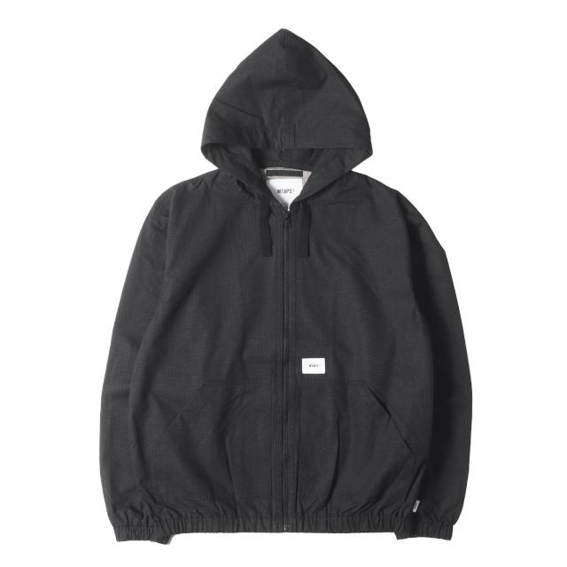 WTAPS ダブルタップス ジャケット ブラック 黒 サイズ:S | 23SS リップストップ シャンブレー フードジャケット (PAB / JACKET / COTTON. RIPSTOP) | アウター ブルゾン 上着【メンズ】【中古】【美品】【K4552】