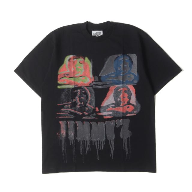 STANDARD CALIFORNIA スタンダードカリフォルニア Tシャツ ブラック 黒 サイズ:L | JIMMYZ グラフィック ロゴ Tシャツ (JIMMYZ × SD SPRAY LOGO T) | トップス カットソー 半袖 | コラボ【メンズ】【K4559】