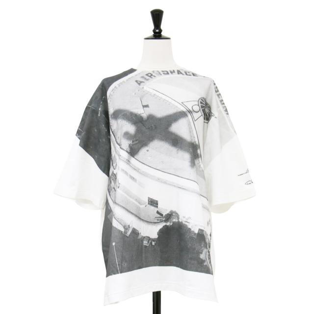 JANE SMITH ジェーンスミス TIM BARBER Tシャツ ホワイト 白 サイズ:L | 25春夏 フォトプリント 半袖 Tシャツ / カットソー | クルーネック 半袖 コットン | トップス | 日本製【レディース】【中古】【美品】【K4554】