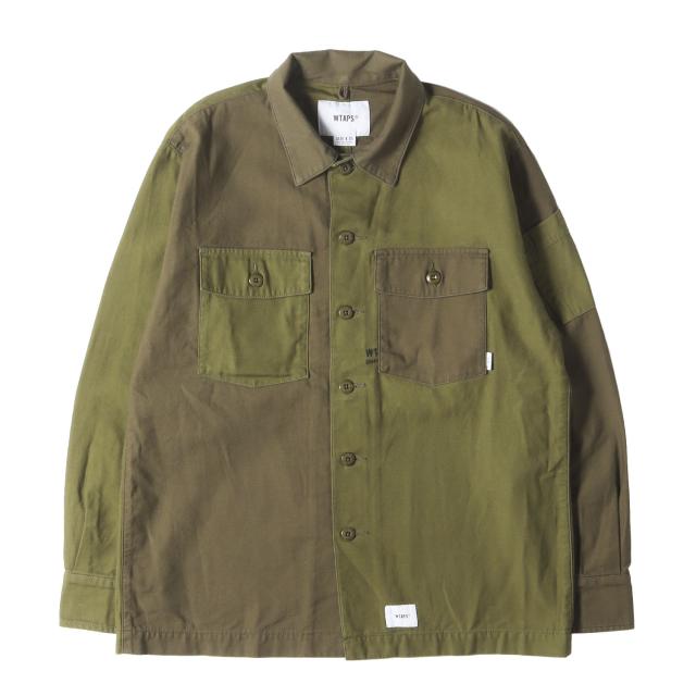 WTAPS ダブルタップス シャツ サイズ:S | コットンサテン ミリタリーシャツ (BUDS LS 01) | トップス カジュアルシャツ 長袖【メンズ】【中古】【K4555】