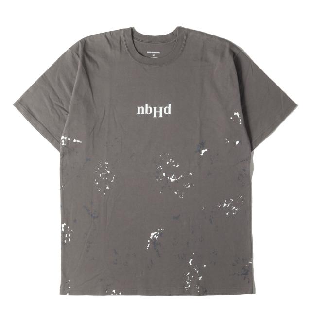NEIGHBORHOOD ネイバーフッド Tシャツ チャコール サイズ:M | 21SS ドリップペイント クルーネック Tシャツ (DRIP / C-TEE. SS) | トップス カットソー 半袖【メンズ】【中古】【美品】【K4556】