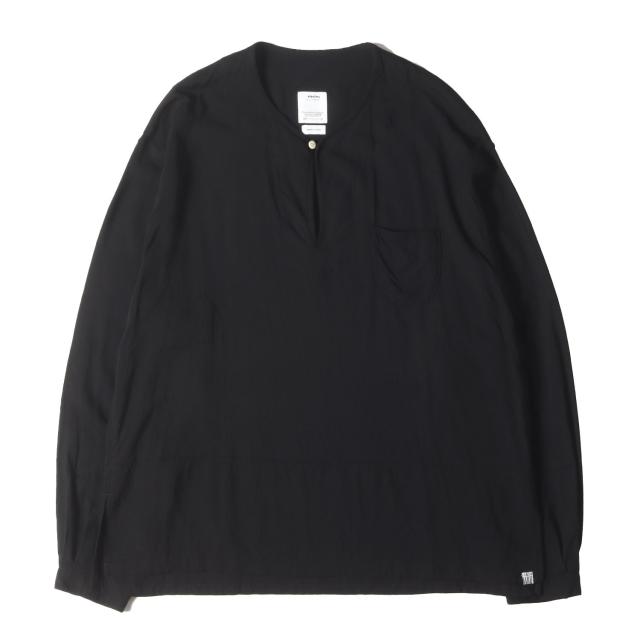visvim ビズビム シャツ ブラック サイズ:2 | 24AW レーヨン/シルク チュニック / シャツ (TUNIC P.O.) | トップス カジュアルシャツ 長袖【メンズ】【中古】【新品同様】【K4561】
