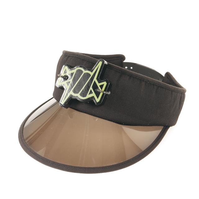 RECON リーコン 00s UNDERCOVER バーブワイヤー サンバイザー | ブラック 黒 | 00年代 アーカイブ | ファッション アイテム 小物【メンズ】【中古】【K4562】