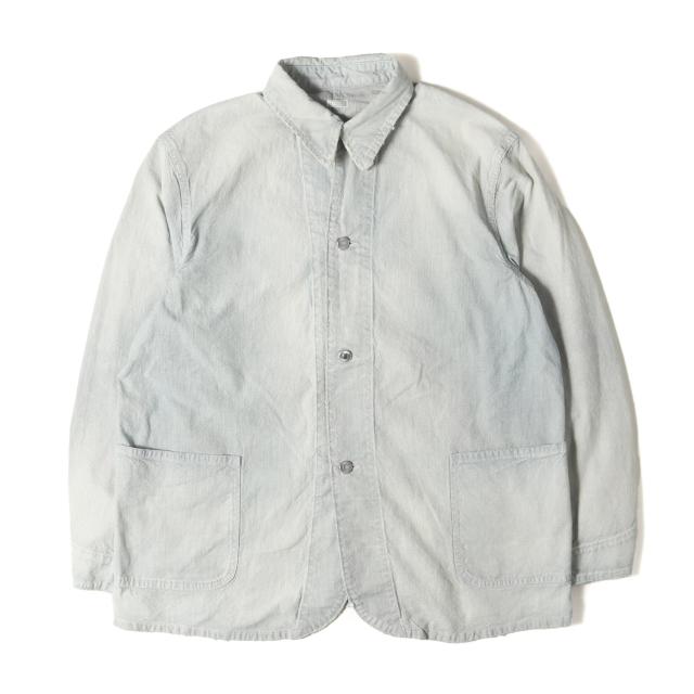 A.PRESSE アプレッセ コート サックス サイズ:2 | 25SS インディゴ ピンチェック カバーオール コート (Indigo Pin Check Coverall 25SAP-01-27H) | アウター ジャケット ブルゾン 上着【メンズ】【K4563】