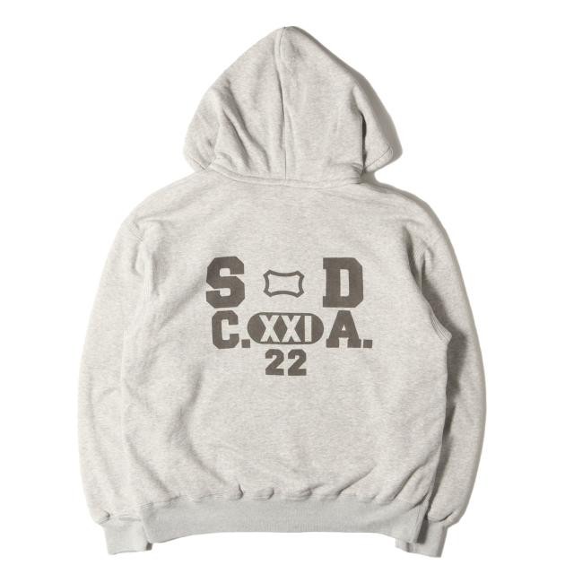 STANDARD CALIFORNIA スタンダードカリフォルニア パーカー ヘザーグレー サイズ:XL | 24AW バックロゴ 後付け ダブルフェイス スウェット パーカー (SD Logo After Hood Sweat) | トップス フーディー 【メンズ】【中古】【K4563】