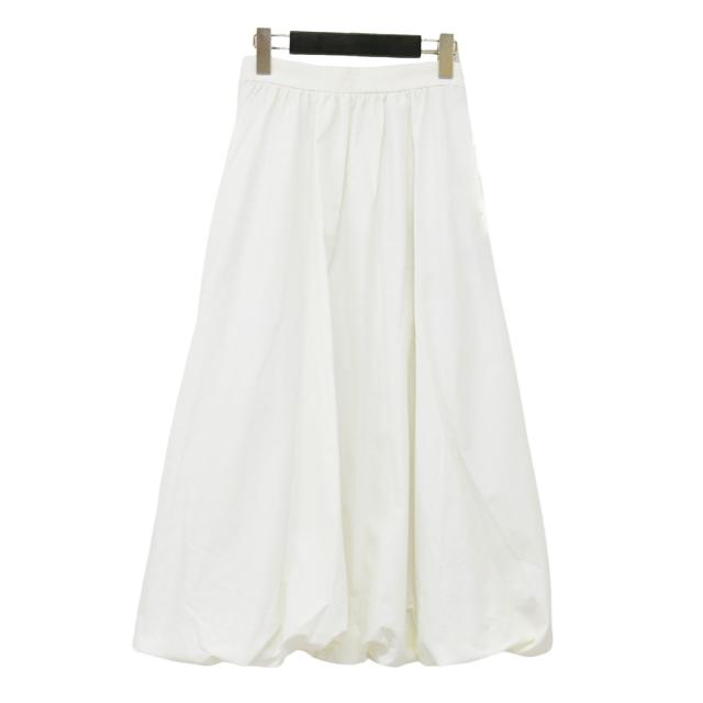 DRESSTERIOR ドレステリア スカート オフホワイト 白 サイズ:34(SS) | 24春夏 バルーン スカート | ロング丈 フレア ギャザー 撥水 | ボトムス【レディース】【K4562】