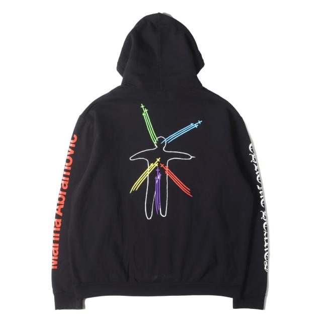 CHROME HEARTS クロムハーツ パーカー ブラック 黒 サイズ:XL | 近年モデル MARINA ABRAMOVIC グラフィック スウェットパーカー | USA製 | トップス フーディー プルオーバー | コラボ【メンズ】【中古】【美品】【K4563】