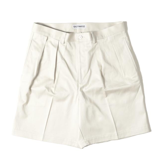 WACKO MARIA ワコマリア パンツ ホワイト 白 サイズ:XL | 24SS 2タック チノ ショーツ (DOUBLE PLEATED CHINO SHORT TROUSERS) | ボトムス ショートパンツ【メンズ】【K4564】