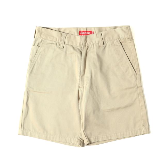 Supreme シュプリーム パンツ カーキ サイズ:30 | T/Cツイル ワーク ショーツ (Work Short) | ボトムス ショートパンツ【メンズ】【中古】【K4564】