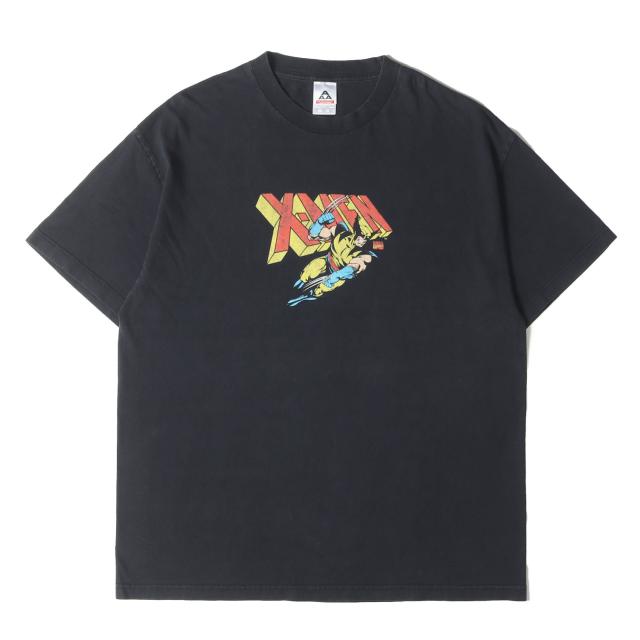 90s - 00s ヴィンテージ古着 | 00s X-MEN ウルヴァリン クルーネック Tシャツ | ALSTYLE アメコミ | ブラック 黒 サイズ:XL | 00年代 | トップス カットソー 半袖【メンズ】【中古】【K4568】