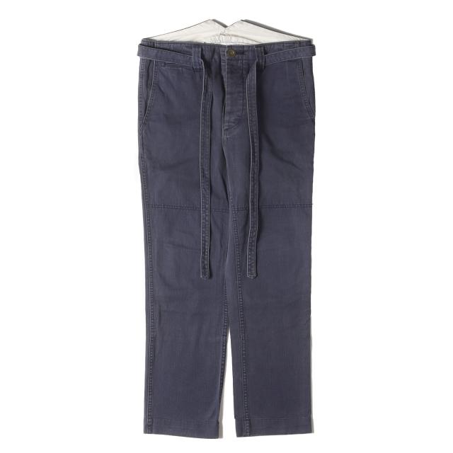 visvim ビズビム パンツ ネイビー 紺 サイズ:1 | スリム インファントリー パンツ (SLIM INFANTRY PANTS) ボトムス ズボン【メンズ】【中古】【K4569】