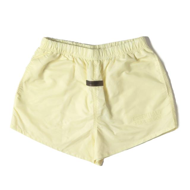 FEAR OF GOD フィアオブゴッド パンツ イエロー系 サイア:S | FOG ESSENTIALS ナイロン ランニング ショーツ (Running Short) | ボトムス ショートパンツ【メンズ】【中古】【新品同様】【K4569】