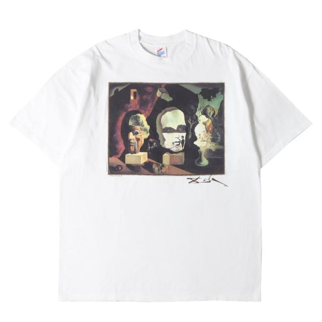 90s - 00s ヴィンテージ古着 / [老年 青年 幼年] 90s Salvador Dali アートプリント Tシャツ / USA製 / サルバドール・ダリ / ホワイト 白 / サイズ:XL / トップス カットソー 半袖【メンズ】【中古】【K4476】