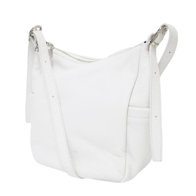 DRESSTERIOR ドレステリア バッグ ホワイト 白 | 25春夏 シュリンクレザー ショルダーバッグ / ホーボーバッグ | 肩掛け 斜め掛け カウレザー | ブランド カバン【レディース】【中古】【美品】【K4570】