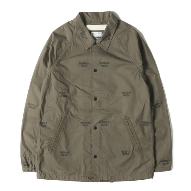NEXUS 7 ネクサスセブン ジャケット カーキ サイズ:50(XL) | ブランドロゴ柄 コットン コーチジャケット | アウター ブルゾン 上着【メンズ】【中古】【K4571】