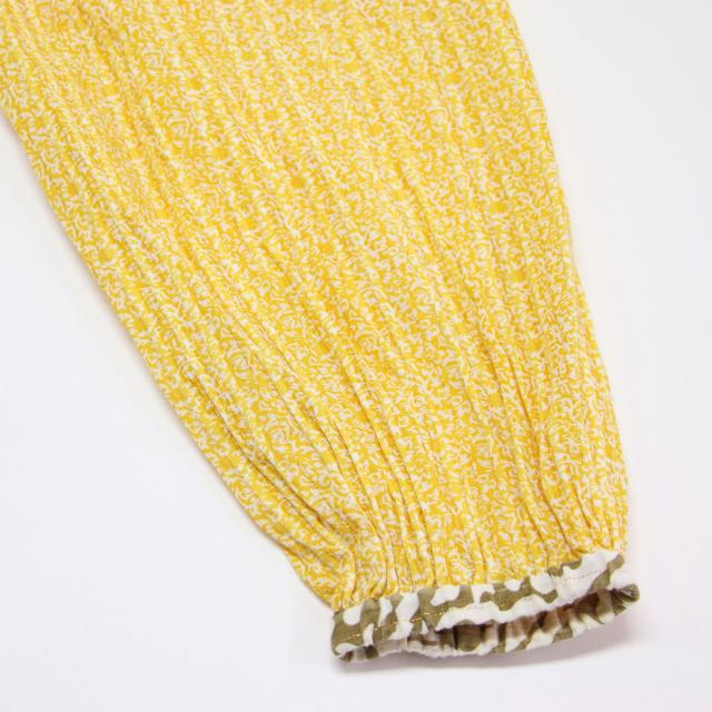 Sara mallika サラ マリカ ワンピース イエロー サイズ:FREE | ダブル