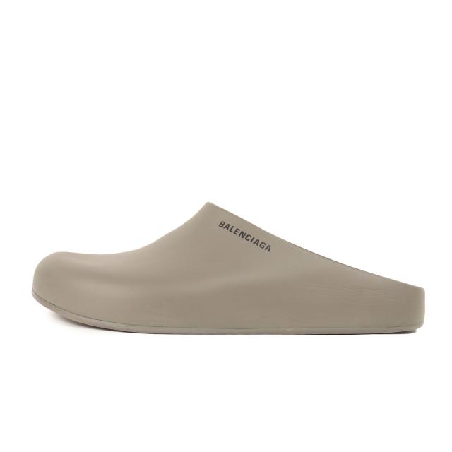 BALENCIAGA バレンシアガ サンダル サイズ:45(29.5cm) | ラバー クロッグ サンダル | グレー | イタリア製 | ブランド シューズ 靴【メンズ】【中古】【K4572】