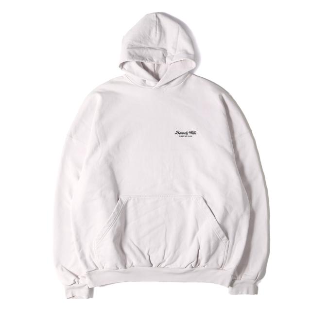 BALENCIAGA バレンシアガ パーカー ライトペールパープル サイズ:3 | 24AW ロゴ 刺繍 スウェット パーカー (BEVERLYHILLS HOODIE 739024 TQVS7) | UNISEX | トップス フーディー プルオーバー【メンズ】【中古】【美品】【K4572】