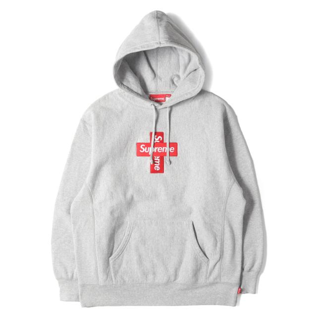Supreme シュプリーム パーカー ヘザーグレー サイズ:M | 20AW クロスBOXロゴ スウェット パーカー Cross Box Logo Hooded Sweatshirt | トップス フーディー 【メンズ】【中古】【K4575】