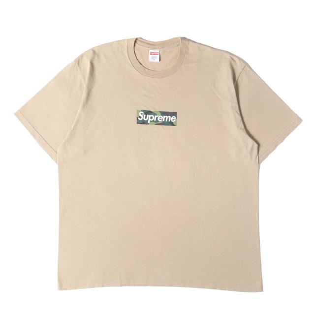 Supreme シュプリーム Tシャツ カーキ サイズ:XL | 23AW カモフラージュ ボックスロゴ クルーネック Tシャツ (Box Logo Tee) | トップス カットソー 半袖【メンズ】【中古】【K4576】