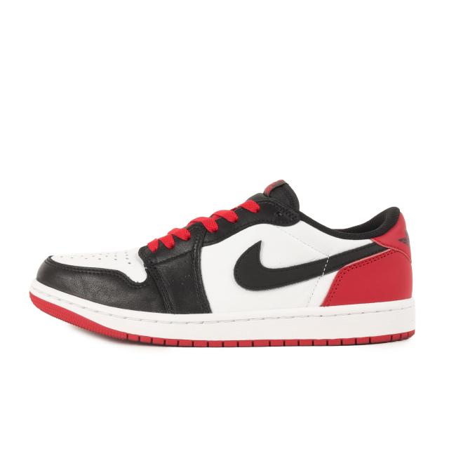 NIKE ナイキ サイズ:26.5cm | AIR JORDAN 1 LOW OG BLACK TOE / つま黒(CZ0790-106) | エアジョーダン1 ロー | ホワイト ブラック バーシティレッド | US8.5 | ローカット スニーカー シューズ 靴【メンズ】【中古】【美品】【K4576】