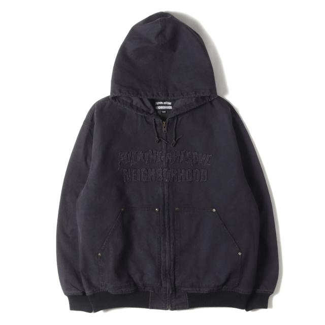 NEIGHBORHOOD ネイバーフッド ジャケット ブラック 黒 サイズ:XL | 25SS Fucking Awesome ダック ワーク フードジャケット (HOODED JACKET) | アウター ブルゾン 上着 | コラボ【メンズ】【K4577】