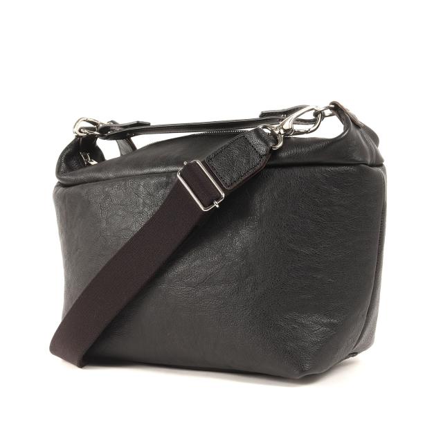 SIN SIN / 新進工房 シンシンコウボウ バッグ ブラック 黒 | レザー 大人ショルダーバッグ | ブランド カバン【メンズ】【中古】【新品同様】【K4578】