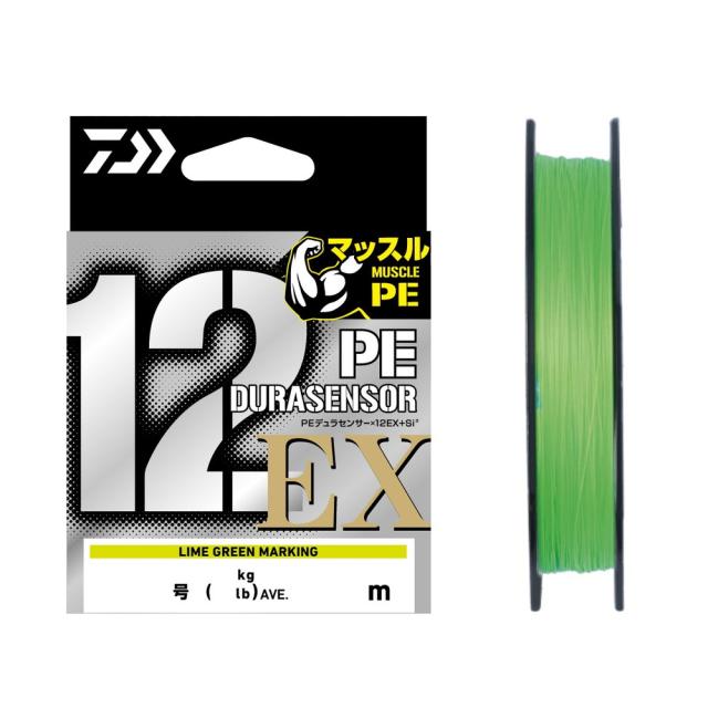 ダイワ PEライン UVF PEデュラセンサー×12EX+Si3 200m 0.5号 ライムグリーンマーキング 【2024年新製品】 [メール便]