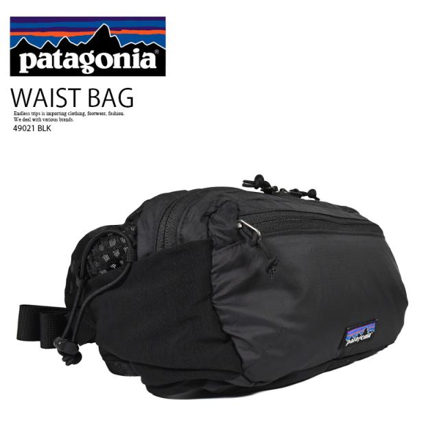 patagonia (パタゴニア) TERRAVIA HIP PACK 4L (テラヴィア ヒップ パック 4L) 多用途型 ウエストバッグ ヒップバッグ クロス ボディバッグ 超軽量 折りたたみ アウトドア キャンプ カジュアル タウンユース 普段使い 通勤 通学 BLACK (ブラック) 49021-BLK 49021 BLK