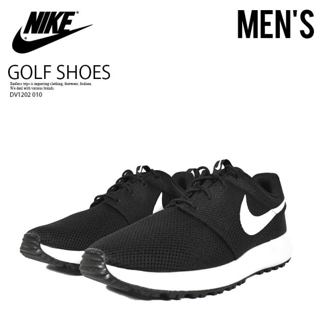 NIKE (ナイキ) ROSHE G NN ローシ G ネクスト ネイチャー スパイクレス ゴルフシューズ スポーツ ゴルフ BLACK/WHITE ブラック/ホワイト DV1202 010