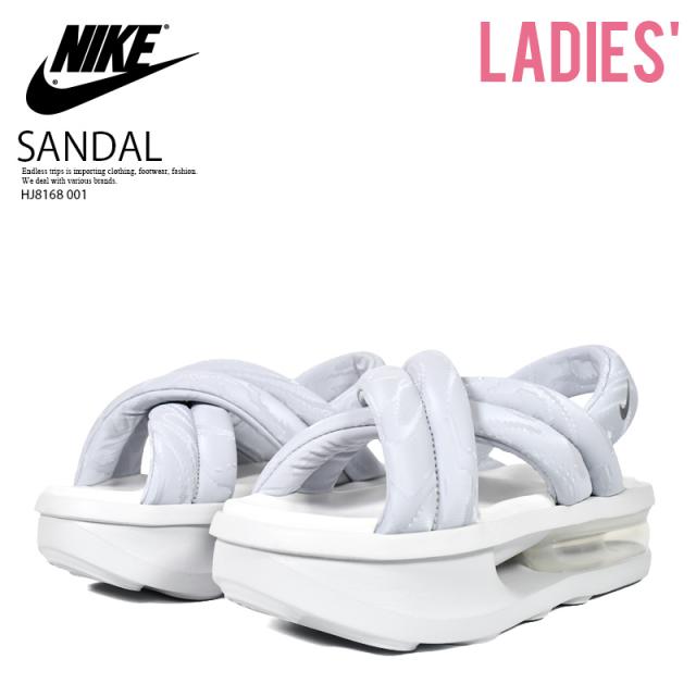 NIKE (ナイキ) W AIR MAX ISLA SANDAL NL (ウィメンズ エア マックス アイラ サンダル NL) レディース ストラップ スライド 厚底 ビーチ 海 プール キャンプ カジュアル ストリート WOLF GREY/LLIC SILVER (グレー/ホワイト/シルバー) HJ8168-001 HJ8168 001